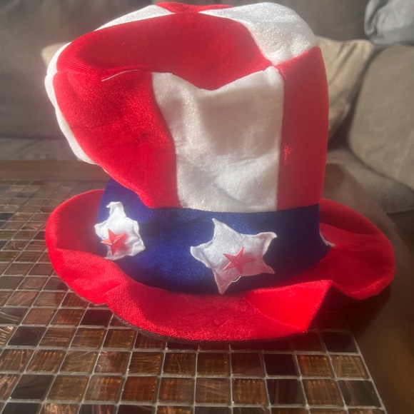 Accessories | Uncle Sam Tall Red White And Blue Hat | Poshmark